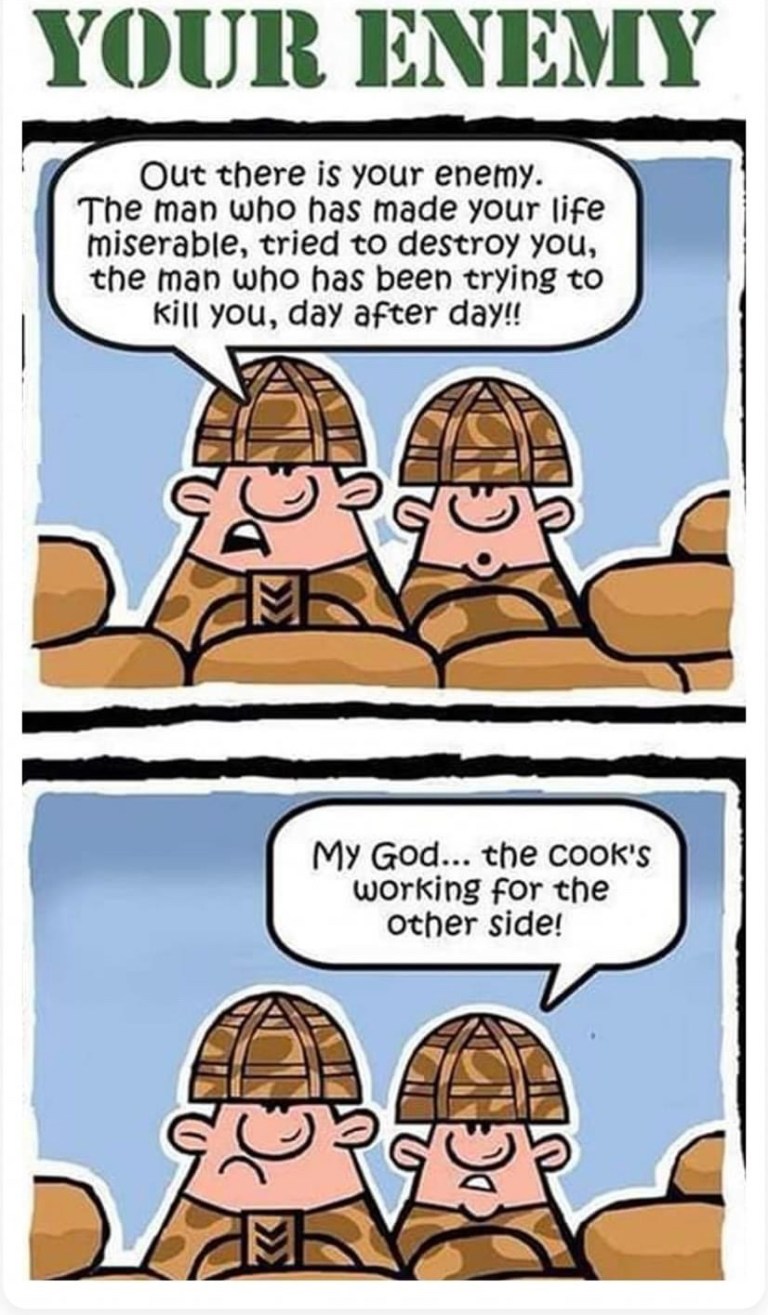 Army Cooks: death from within | The Cons's Nook: www.ivanmconsiglio.com